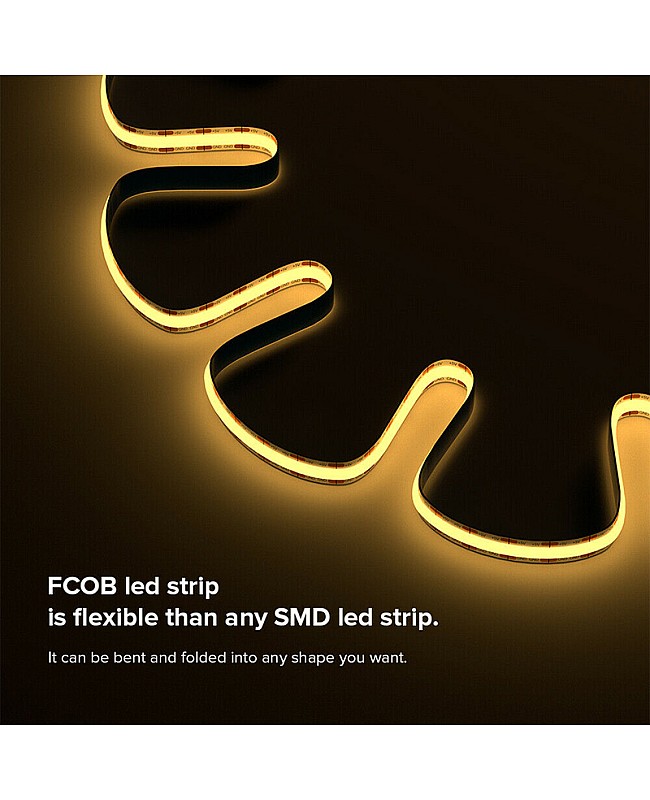 Dimmable COB LED Strip 5V With USB Controller