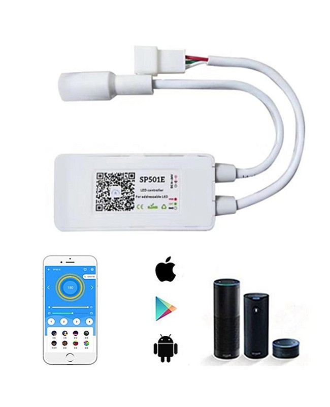 SP501E WIFI Pixel LED Controller Works With Amazon Alexa Google Home ...