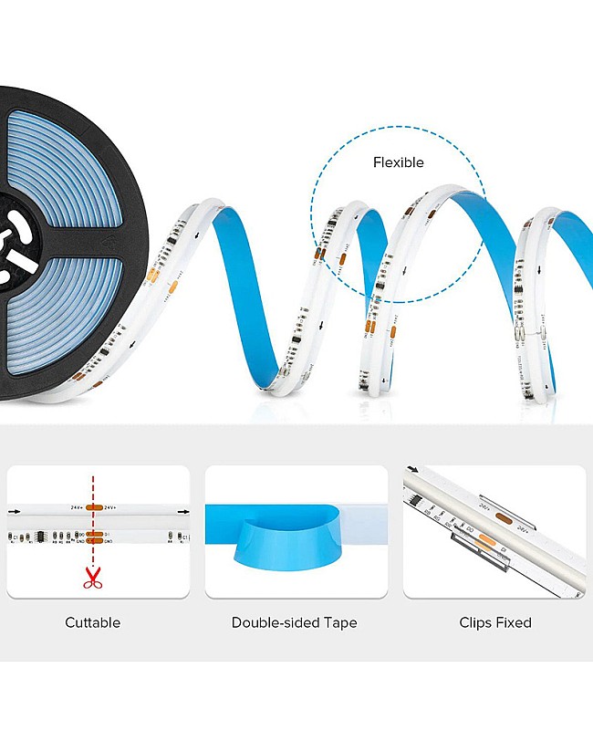 12V WS2811 Pixel Addressable RGB LED Strip Lights