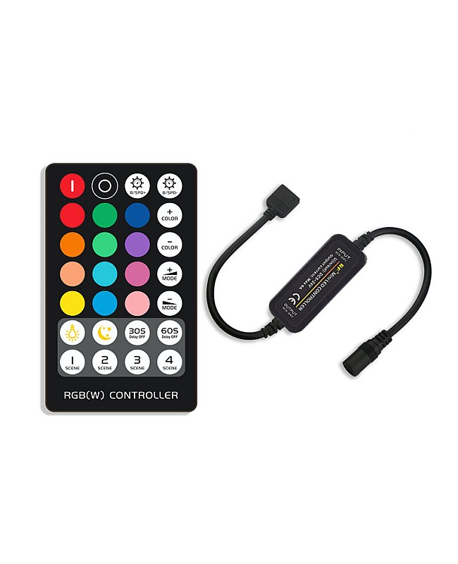 Mini Inline RGB Light Controller With 28 Keys RF Remote