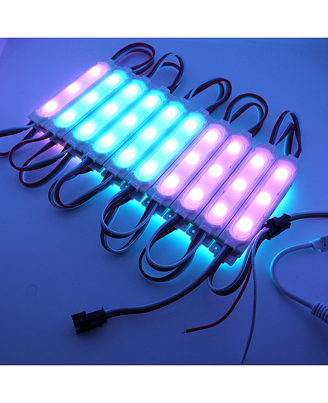 Waterproof 12V Addressable WS2811 Pixel LED Modules With Diffusers
