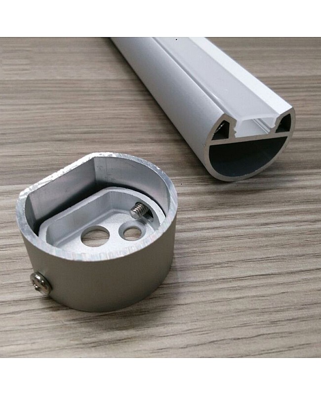 Round Wardrobe LED Profile For Clothes Hanger