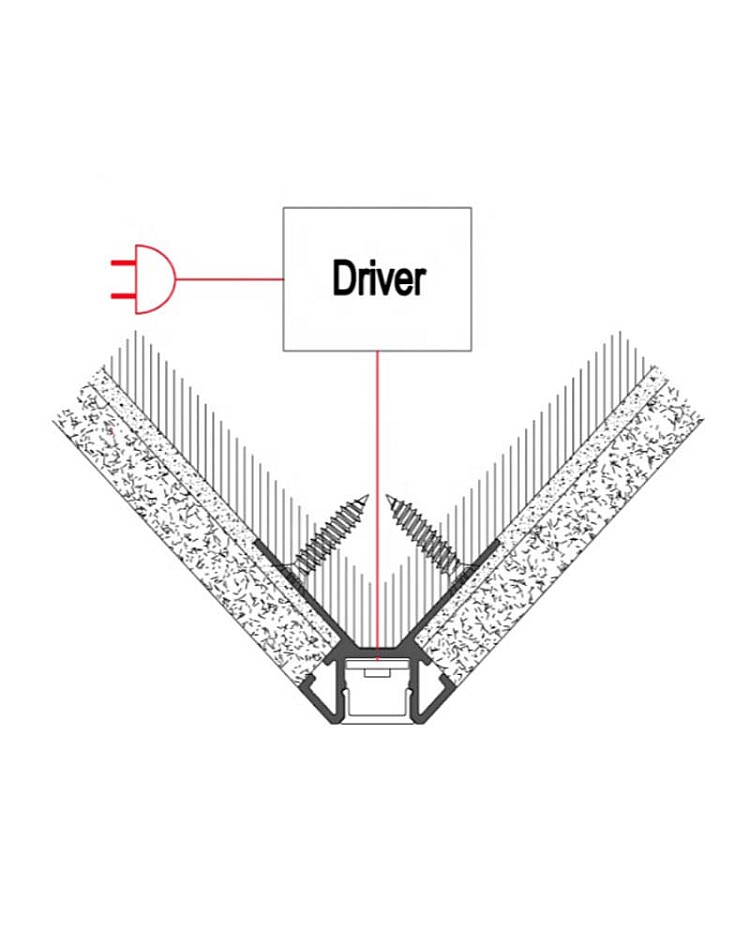 Outside Corner Marble LED Profiles