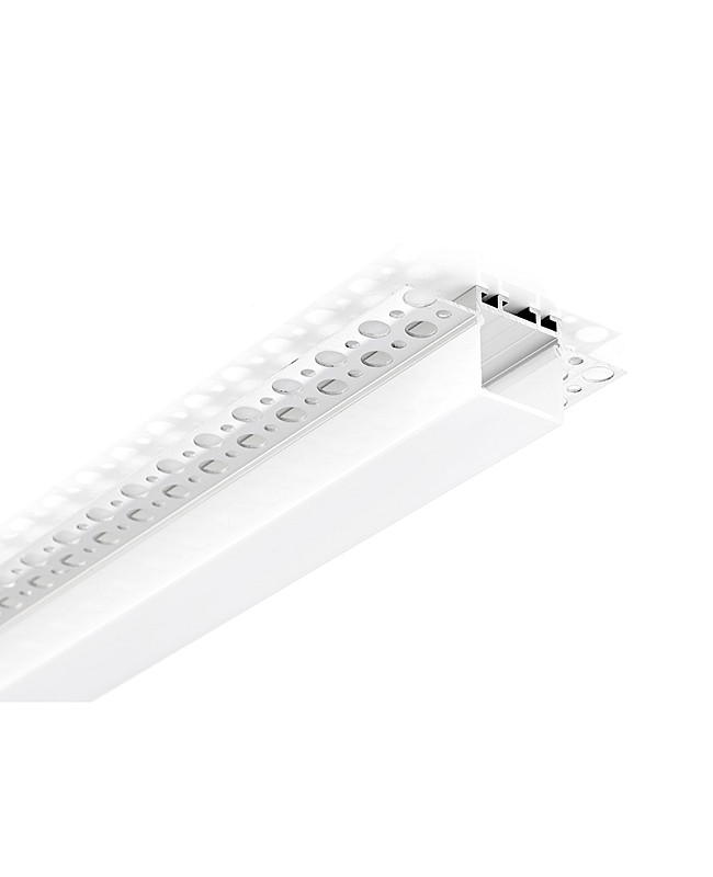 Recessed LED Light Aluminum Extrusions With 1 Inch Square Lens