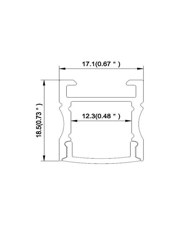 Surface LED Profile Beam Angle Adjustable