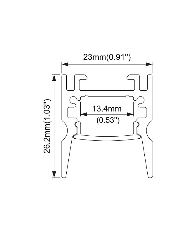Black LED Lighting Channels With Anti-glare Design