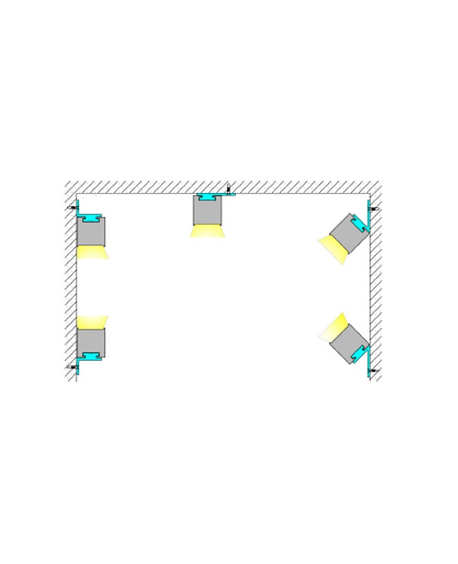 Pendant 1 Inch Anti Glare LEDstrip Diffusers