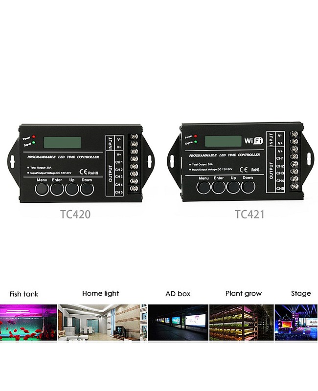 TC421 WiFi Programmable LED Time Controller