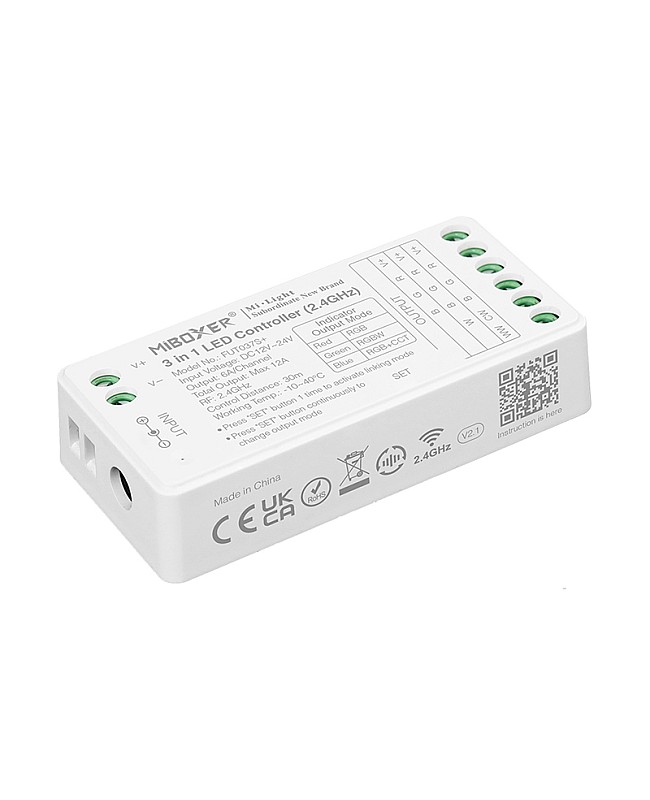 FUT037S+ 3 In 1 2.4G Mi Light Controller For RGB RGBW RGB+CCT