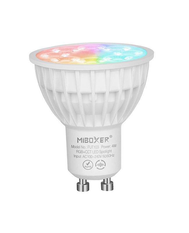 2.4G WiFi MiBoxer FUT103 RGB+CCT GU10 Bulb