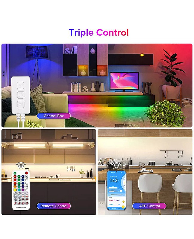 SP617E RGBW Music Addressable WS2814 LED Controller By Sperll Bluetooth ...