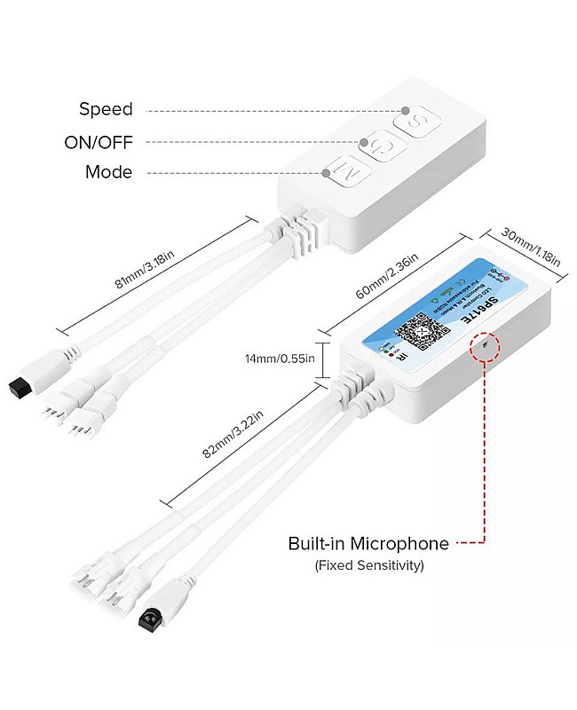 SP617E RGBW Music Addressable WS2814 LED Controller