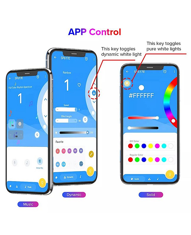 SP617E RGBW Music Addressable WS2814 LED Controller