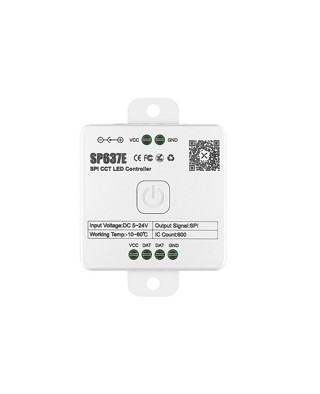 SP637E SPI LED Controller For CCT LED Strips With ICs Music Sync