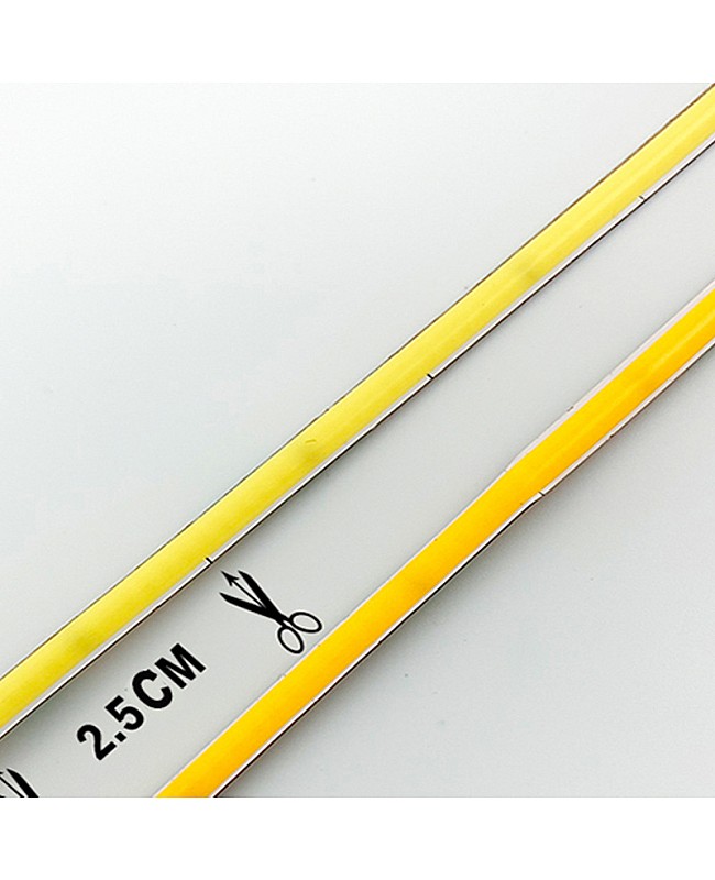 Ultra Slim 3MM 12V Strip LED COB Dot Free UL Listed
