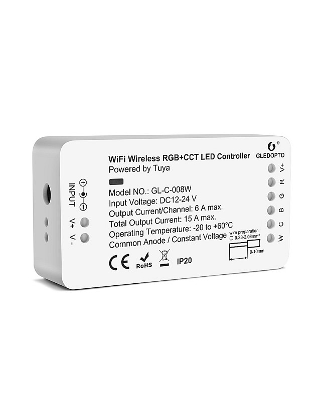 Gledopto RGB CCT LED Strip Wifi Controller