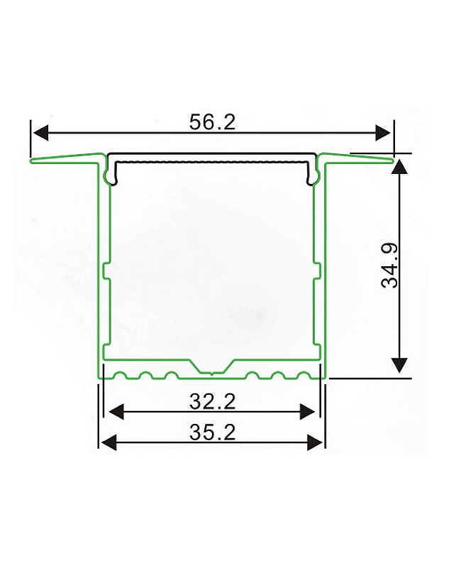 Recessed Strip Light LED Channel