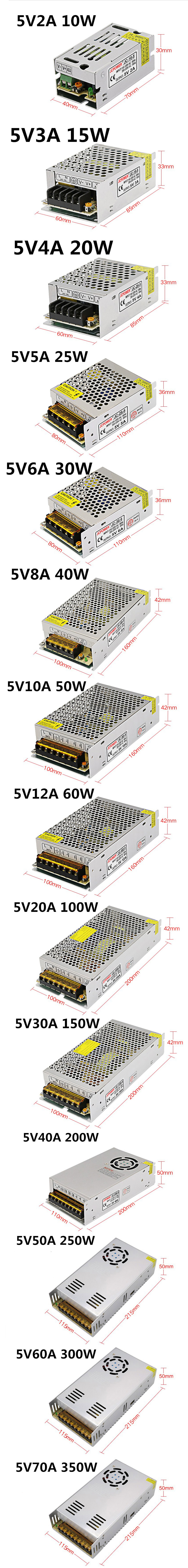 5 Volt DC Switch LED Driver With Metal Shell