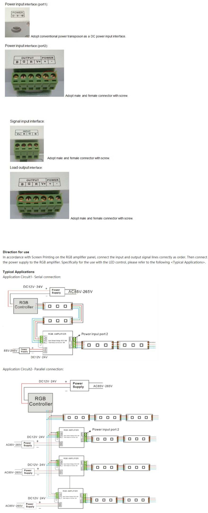 DC12V 144W RGB LED Signal Amplifier