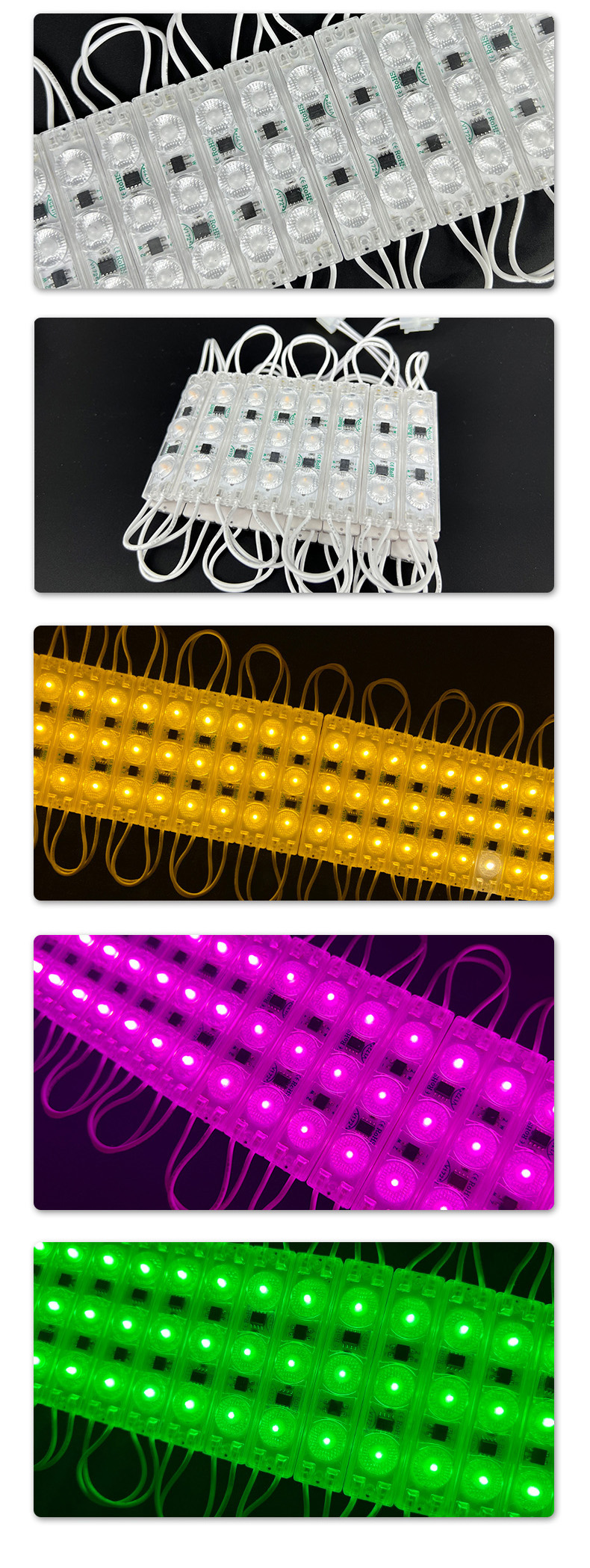 110V/220V Waterproof 3 LEDs AC LED Modules