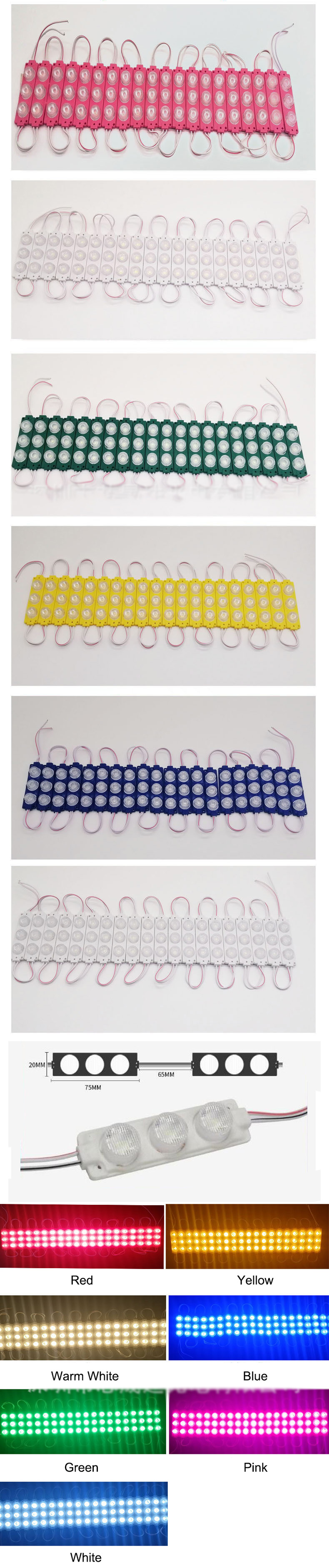 Waterproof 12V Dimmable LED Modules For Channel Letters