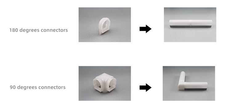 Plastic LED Profile Connectors