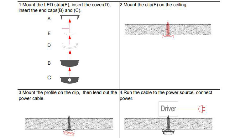 Surface Mounted Bendable LED Extrusion