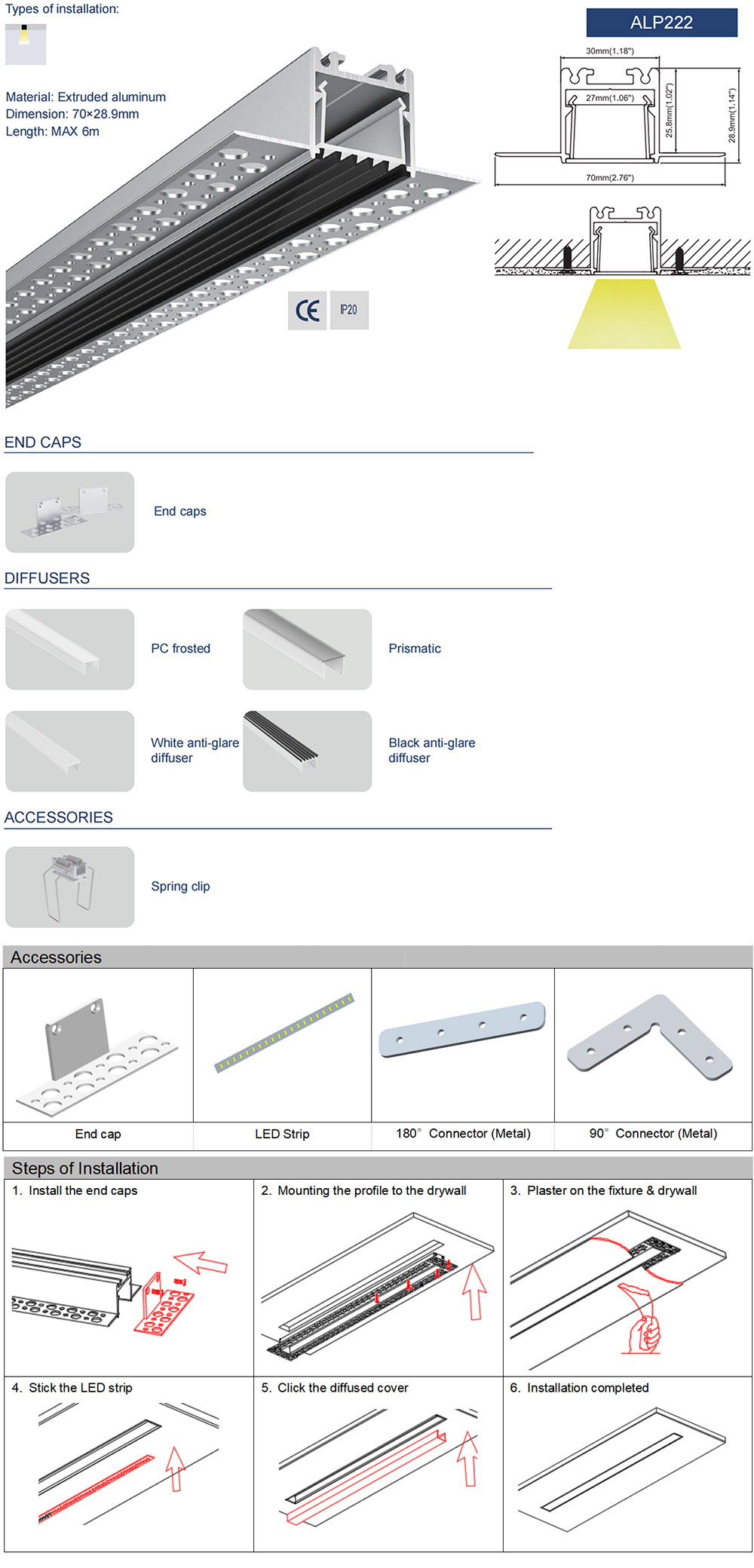 Mud-in Lighting Channels With Glare-free Diffusers