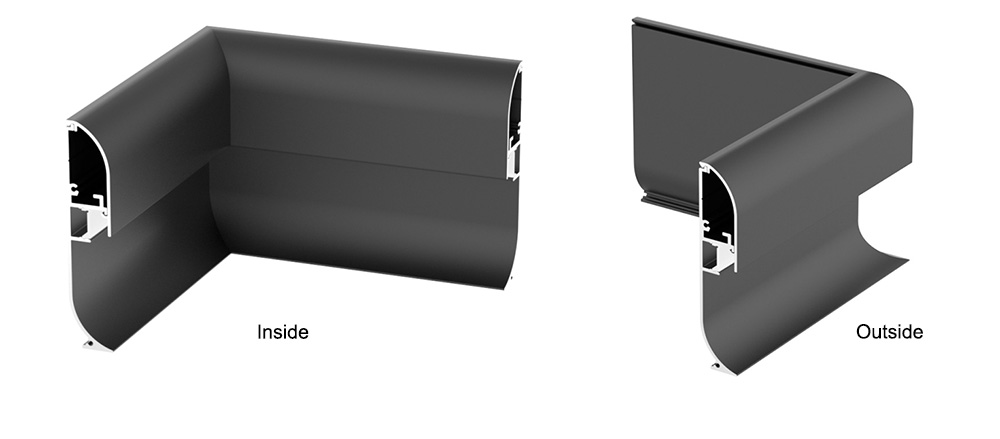 SK1580-R LED Profile Corner Connectors