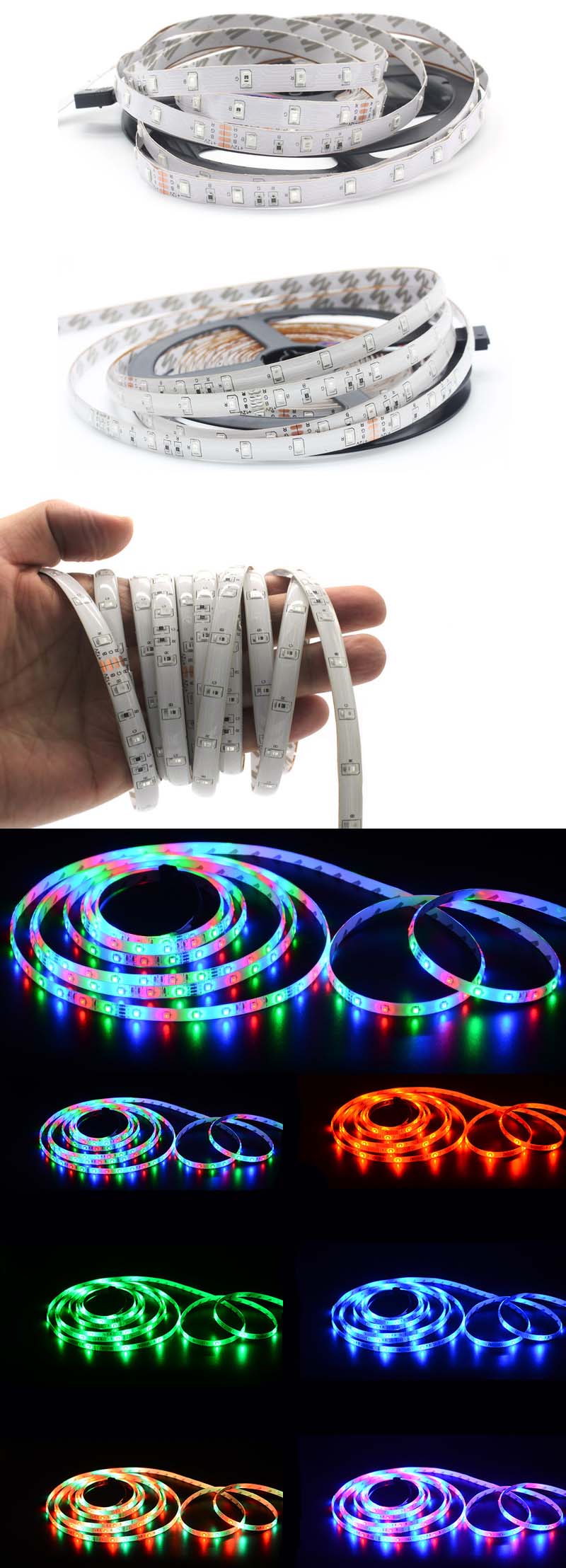 60LEDs Per Meter 3528 RGB LED Strip