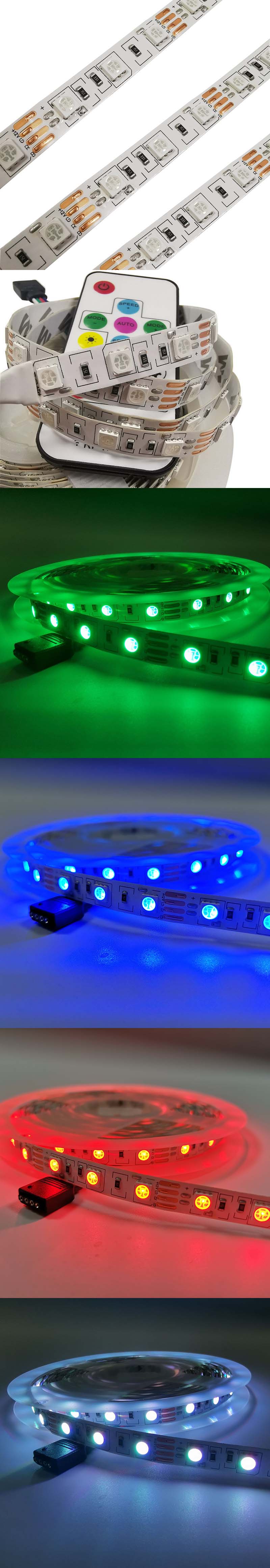 DC12V 5050 60LEDs RGB LED Strip Light