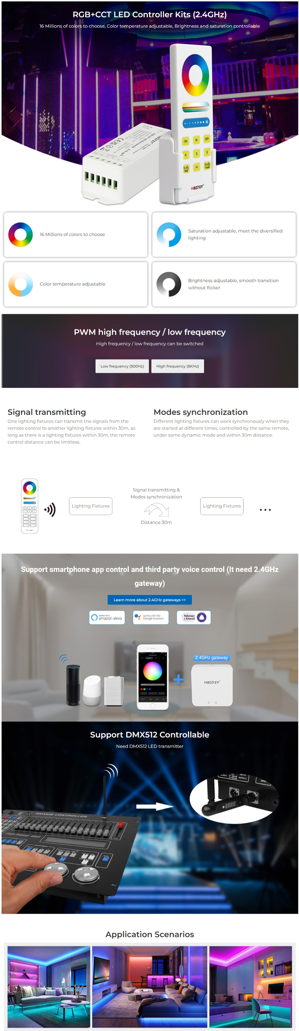 MiBoxer FUT045A RGB+CCT Smart LED Controller