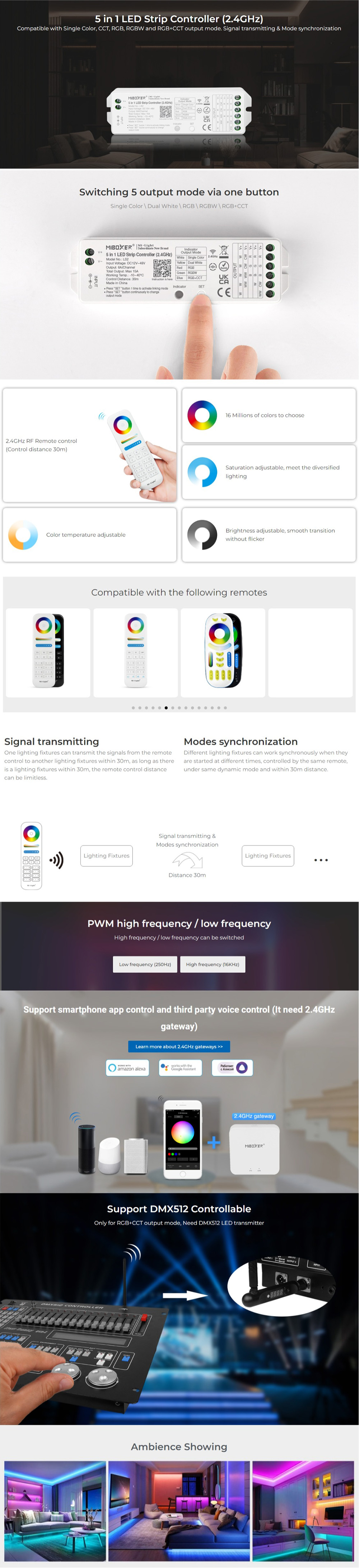 5-In-1 MiBoxer LS2 Smart Light Controller