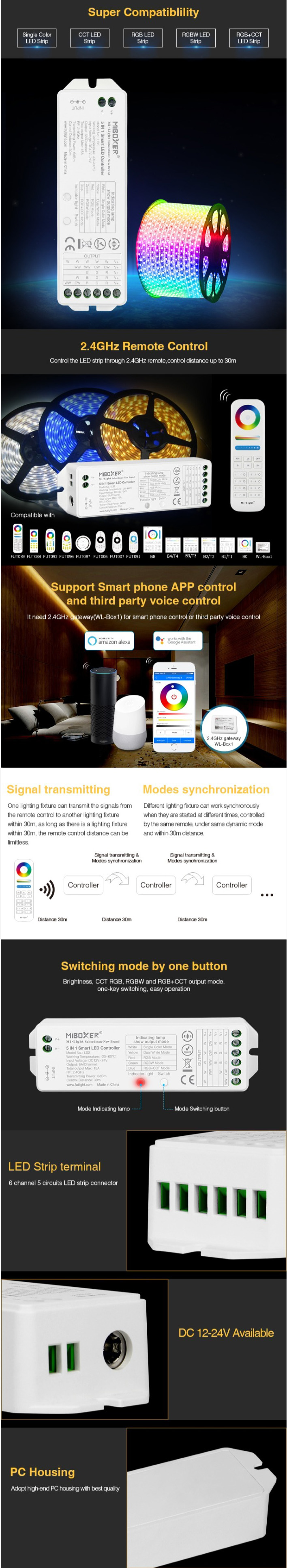 5-In-1 MiBoxer LS2 Smart Light Controller