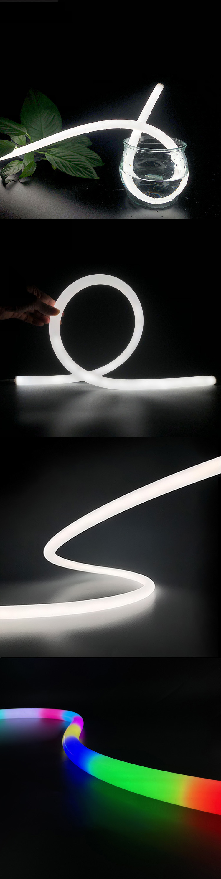 22MM Round Silicone LED Tubes With 360° Light Output